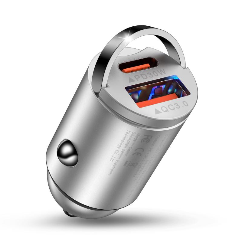 車シガーソケット充電器 4台同時充電 電圧測定 Type-c巻き取り式ケーブル2本 車載充電器 カーチャージャー iphone16 シガーソケット 4急速充電/4ポート/12V・24V車対応 車 usbソケット タイ巻取り式ケーブル当社のカ...