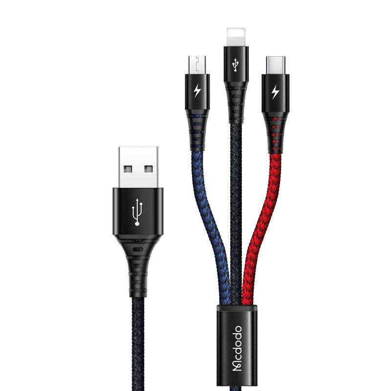多機能ケーブル 2.4A急速充電