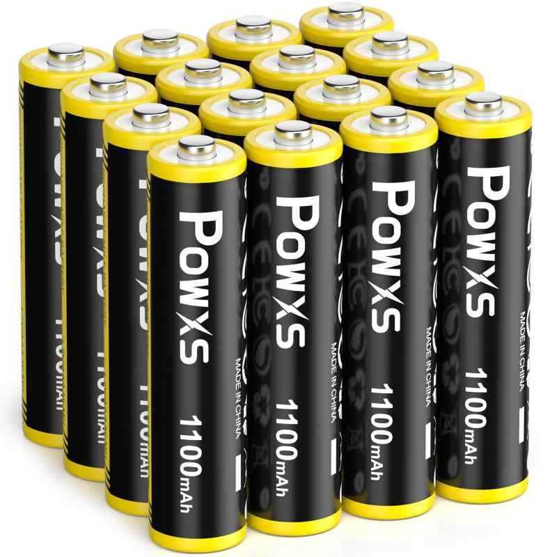 POWXS 単三電池 充電式 ニッケル水素電池 2800 約1500回使用可能 ケース2個付き8本入り 低自己放電 液漏れ防止 単3充電池 充電式電池…