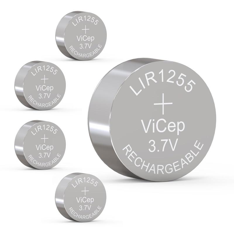 LIR 充電式ボタン電池 3.7v 充電式バッテリー おもちゃロボット、車のキーリモコンに使える（5個）