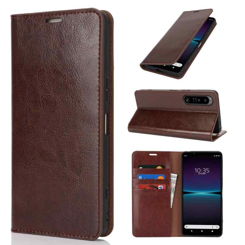 Crazy orse Leather Case for Xperia 1 VI