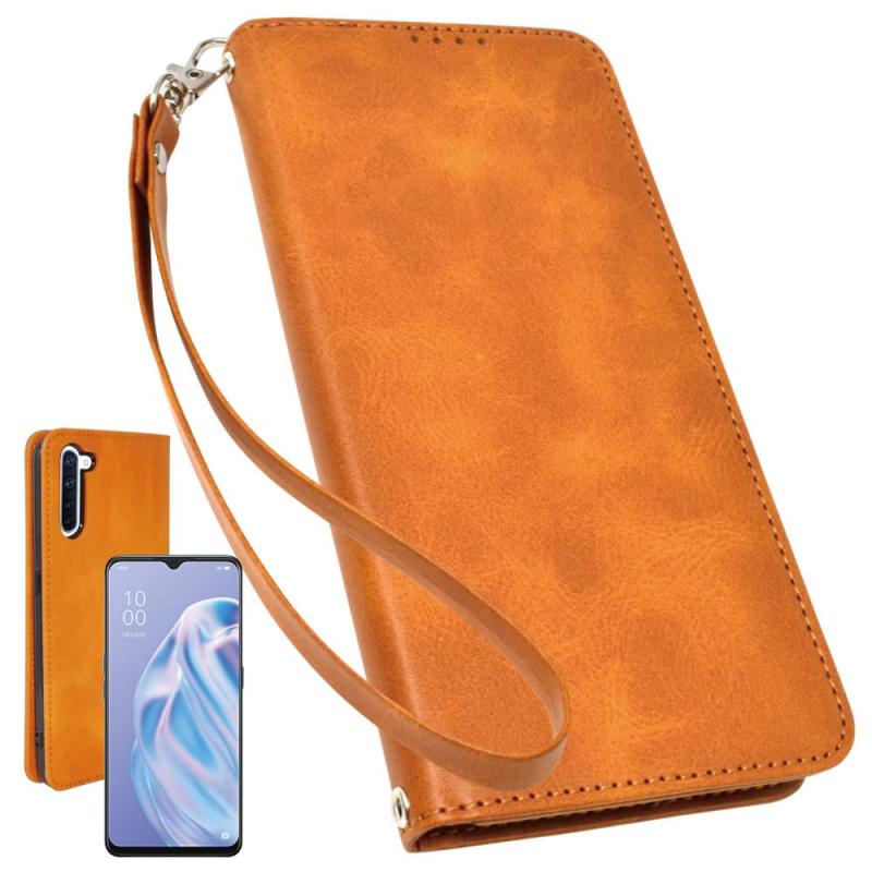 シズカウィル Reno3 A UQmobil Ymobil ケース カバー 手帳型 本革調 レザーケース