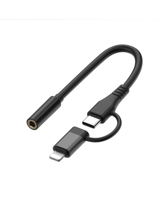 AITOBE ning/Type C 2 in 1-3.5mm イヤホン変換アダプター