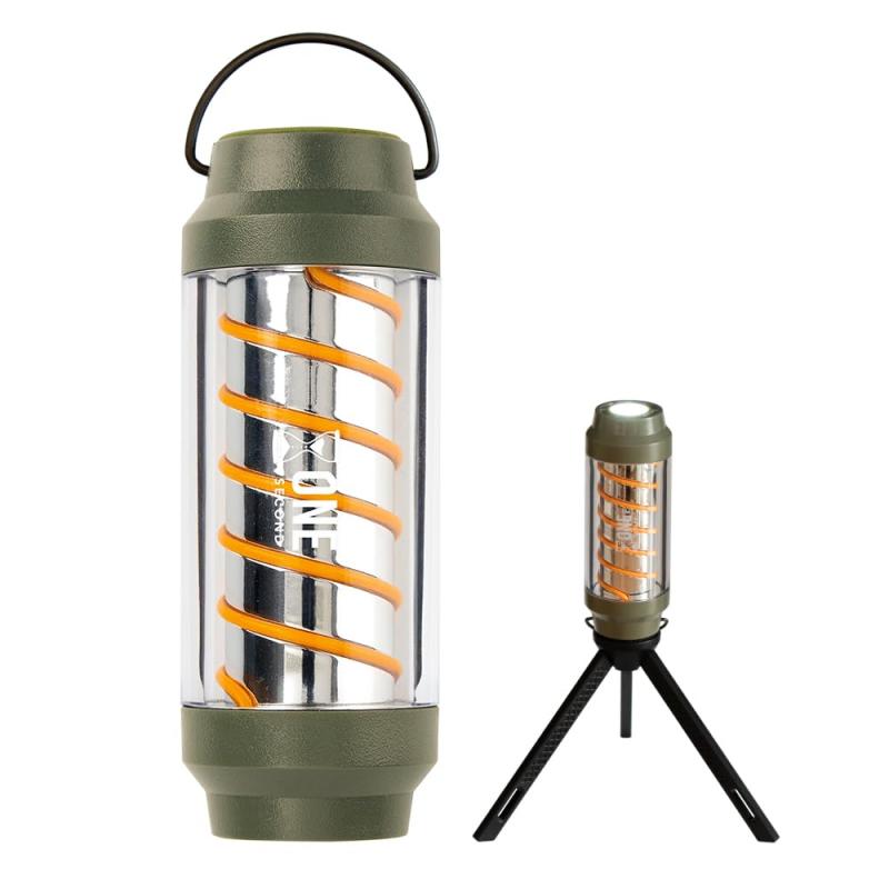 ONE SECOND ワンセカンド SPYROLL スパイロー ミニLEDランタンサイズ本体：φ33×90（mm）三脚：φ65×77（mm）重量約76g（三脚15g）