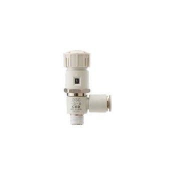 CKD ダイヤル付スピードコントローラ DSC88接続口径:R1/4有効断面積(mm[[の2乗]]):6.0適合チューブ外径D(mm):8使用流体:空気流体温度:5~60℃(凍結なきこと)仕様圧力:0.05~1.0MPa