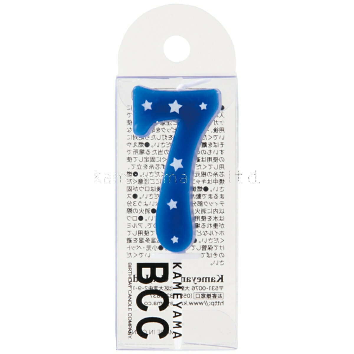 商品名:ナンバーキャンドルスター　7番　「ブルー」 色:「ブルー」 香り:無香 商品サイズ:箱サイズ：W33×L15×H94mm 重量:11 (g) 材質:パラフィン（一般的なロウソク原料）・合成樹脂 キッズから不動の人気を誇るスター柄をあ...