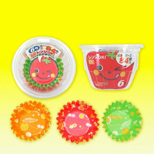 お弁当グッズ！ ○電子レンジOK！ 商品詳細 商品管理番号KOT901DS サイズ商品サイズ(約)：φ55X20mm(底(約)：φ33mm) パックサイズ(約)：W80XD80XH52mm パック重量(約)：25g 入数：84枚(3柄X各2...