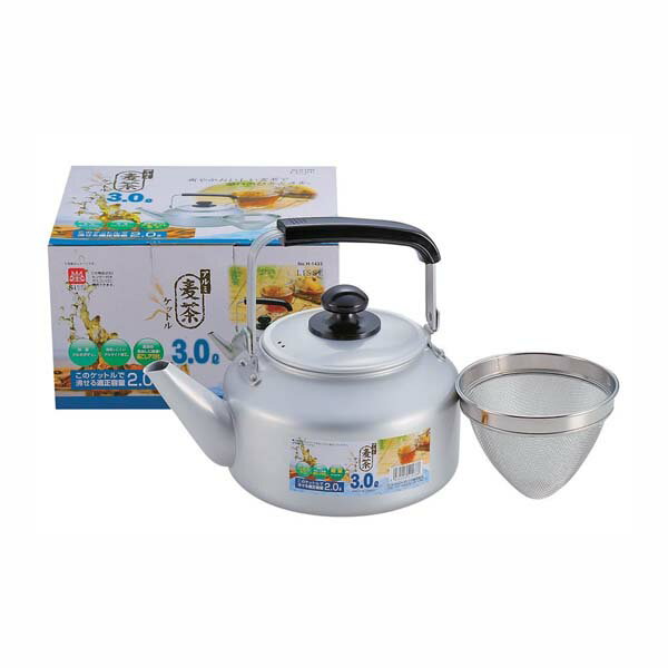 ※取り寄せ商品になります。 ○お茶の煮出しに便利な深型茶こしアミ付。 ○アルミ製なので熱効率に優れ、軽くて扱いやすい ○表面は薄いアルマイト被膜を作る処理(アルマイト加工)を施してあるので酸化・腐食しにくく、光沢も長持ち 商品詳細 商品管理...