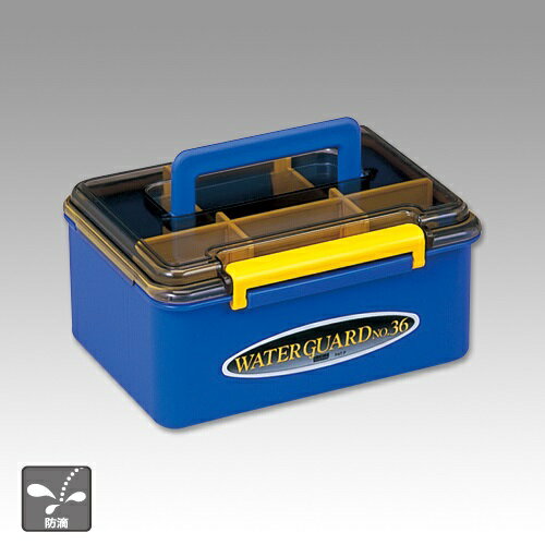 商品説明バッカン36cmにピッタリ。4個収まるコンパクトサイズ。明邦　ウォーターガード36●サイズ：218×173×108mm●素材本体・仕切板・ハンドル：耐衝撃性コーポリマー蓋：インパクトスチロール止具：ABSパッキン：シリコーンゴム●防...