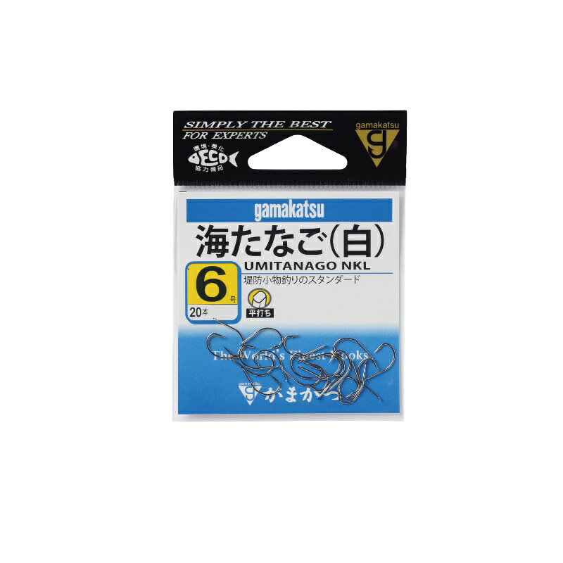 商品説明Gamakatsuがまかつ　海たなご●品名コード：12216●号数：6●入数：20●カラー：白詳細はこちら/image142/4549018311709_1.jpg"> /image142/4549018311709_2.jpg">...