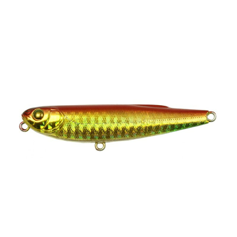 商品説明ナチュラルなスライドアクション、抜群の飛距離移動距離の少ない軽快なドッグウォーキングの中に、絶妙な水絡みのナチュラルスライドを混じえた70mmペンシル。シーバス、チヌ、メッキ等のトップウォーターゲームに、驚くべき爆発力を秘めています...