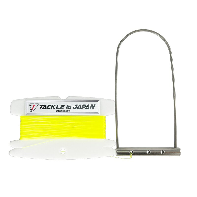 商品説明コツを掴めば回収率アップ。竿に負担の掛からない軽量タイプ。TACKLE in JAPAN 根掛かり外し オトリレスキュー●リング寸法：122(縦)×61(横)×2(線径)mm重量：28g素材：ステンレス●ライン全長：20m号数：5号...