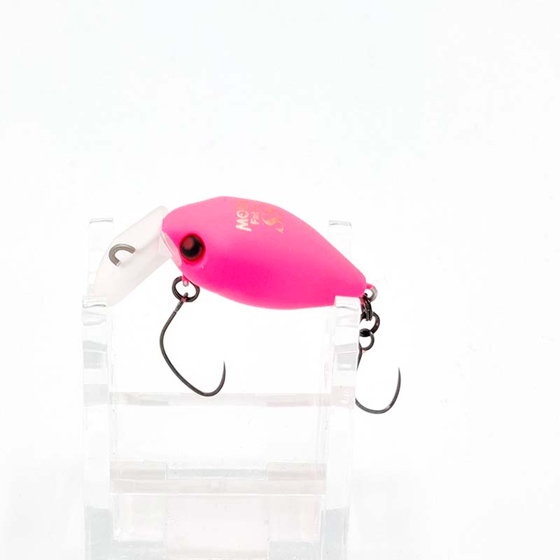 商品説明モカが太って小さくなっちゃった！小さなボディと大きなアクションがトラウトの本能を刺激する。●重さ：1.6g●タイプ：スローシンキング●サイズ：24mm●カラー：蛍光ピンク詳細はこちら