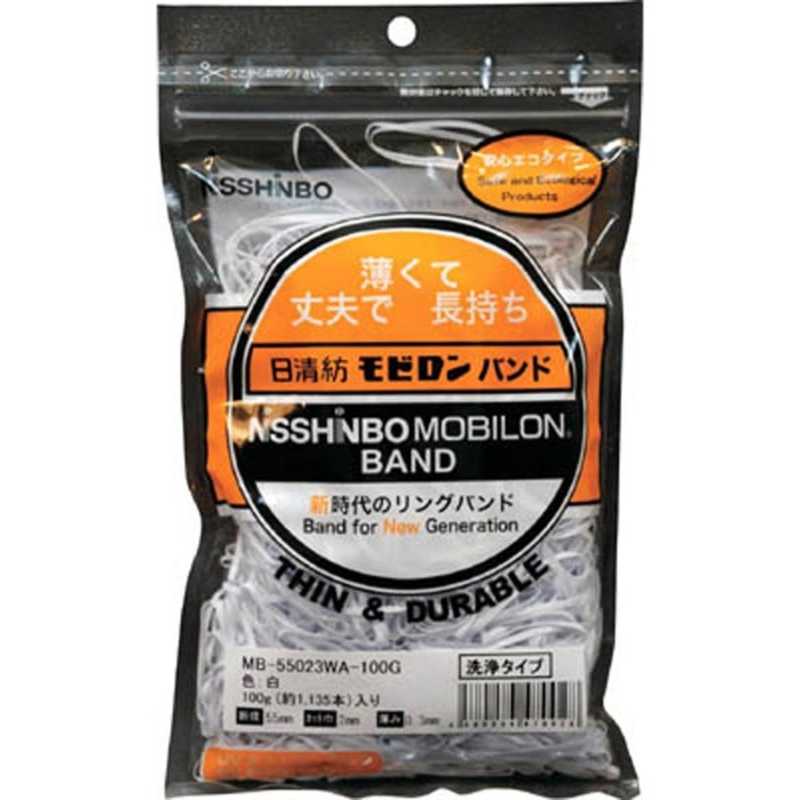 【商品解説】●天然輪ゴムではないポリウレタン製なので、薄くて丈夫・長持ちします（−20〜80℃位まで使用可）。●結束物に貼り付きにくく傷めません。●天然輪ゴムを使用できない銀・銅製品や電子精密部品のトレーなどの結束に最適です。【仕様】色：白...