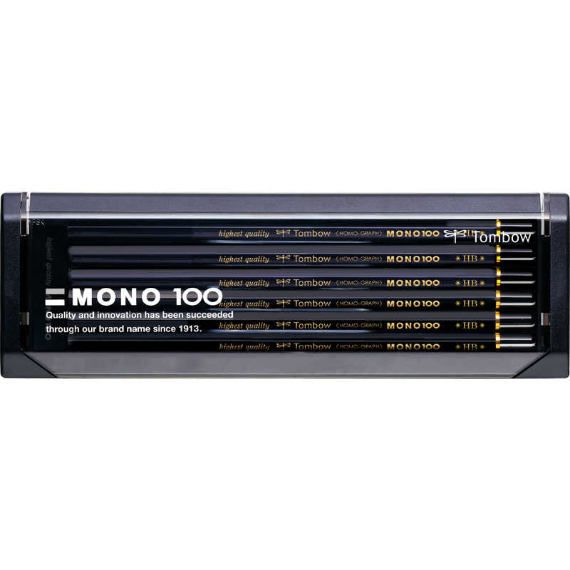 【商品解説】●MONO100は1mm3に100億の超微粒子が凝縮した高密度構造。滑らかで折れにくく鮮明な筆跡を実現します。●高級鉛筆6角軸HBケース・スチロール●製図，デッサン用【スペック】●型式：MONO-100HB（MONO100HB）...