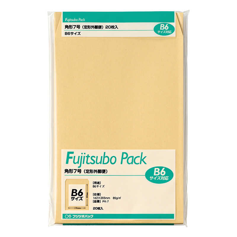 【商品解説】藤壺クラフトパック　店頭ベーシック　豊富なサイズを気軽に使う●仕様：古紙40％使用、　85g／m2●サイズ：142×205mm【スペック】●型式：PK-7（PK7）●JANコード：4902850032476この商品は宅配便でお届...