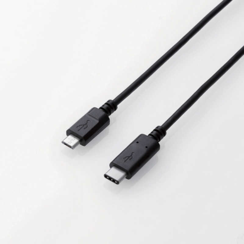 【商品解説】〔USB−Cポート用：USB−C　⇔　micro　Bケーブル（充電・転送）〕USB　Type−C端子搭載のパソコンと、USB2．0　micro−B端子を搭載した機器の接続ができるUSB2．0ケーブル。●USB　Type−Cを搭載...
