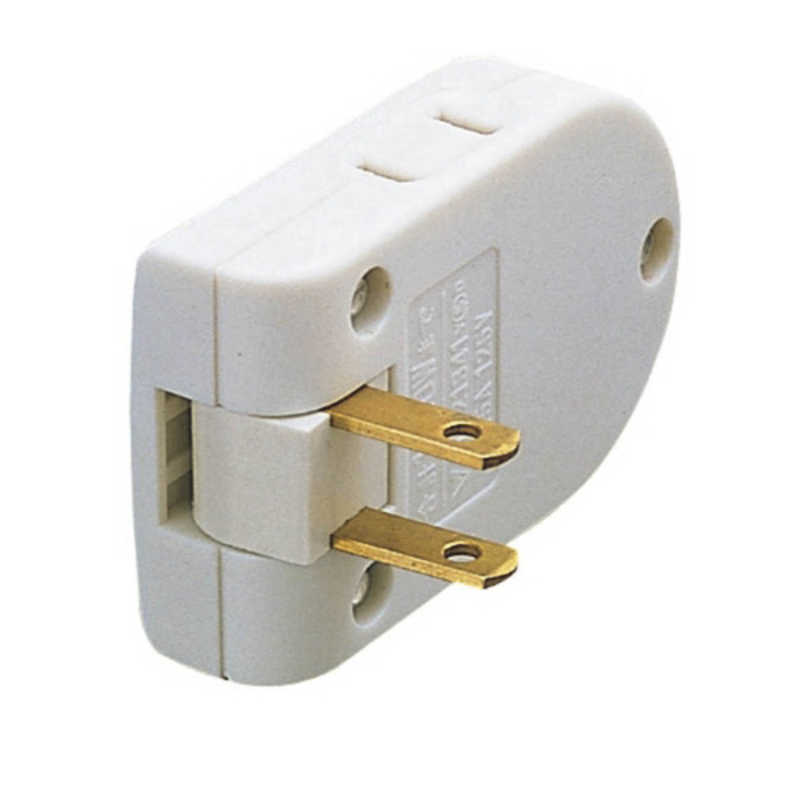 【商品解説】●2P式2個口。●ノイズフィルター内蔵、ノイズをカットします。●サージ吸収素子内蔵で落雷によるラインサージから接続された機器を守ります。●スイングプラグで狭いところでもスッキリ配線。●使用目的・用途：落雷によるラインサージから機...