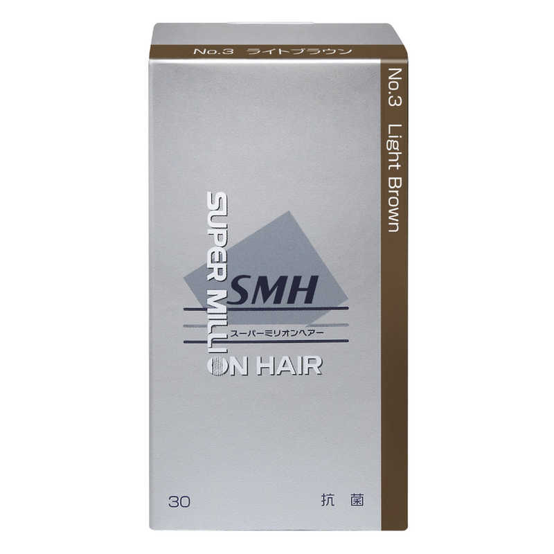 【商品解説】スーパーミリオンヘアーは特殊加工された人工毛（約0．3〜0．5mmに裁断した繊維）です。ふりかけると静電気により髪に付着し、気になる薄毛をカバーします。【スペック】●型式：（スーパーミリオンヘアライトブラウン）●JANコード：4...