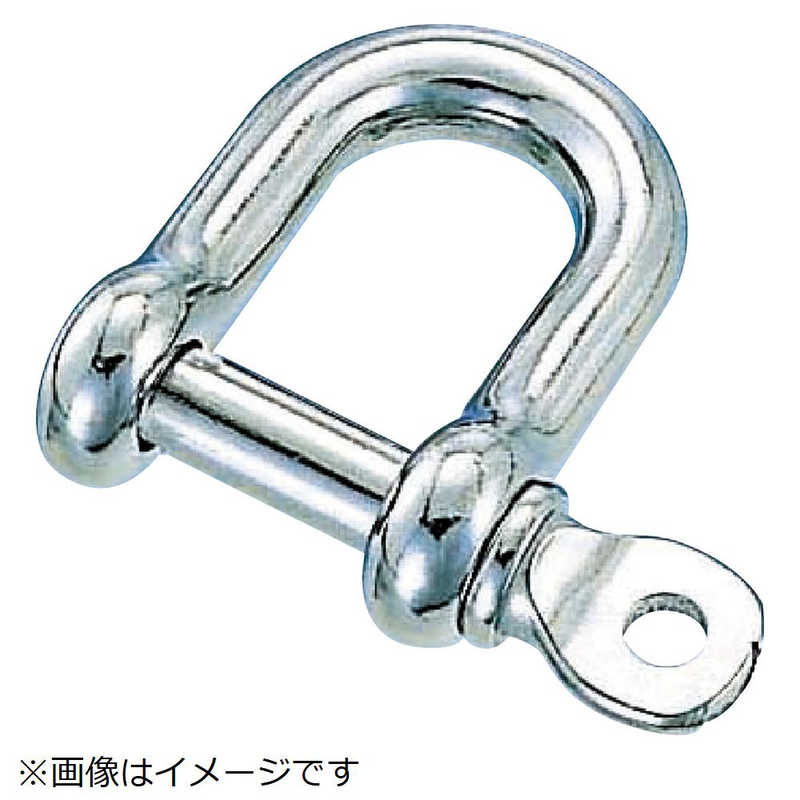 【商品解説】●ねじ込みタイプのスタンダードなシャックルです。【用途】・連結金具として使用します。【仕様】ねじ径：M30、使用荷重（kN）：24．50、L（mm）：112、B（mm）：56、D（mm）：28、質量（g）：2600、d　（mm）...