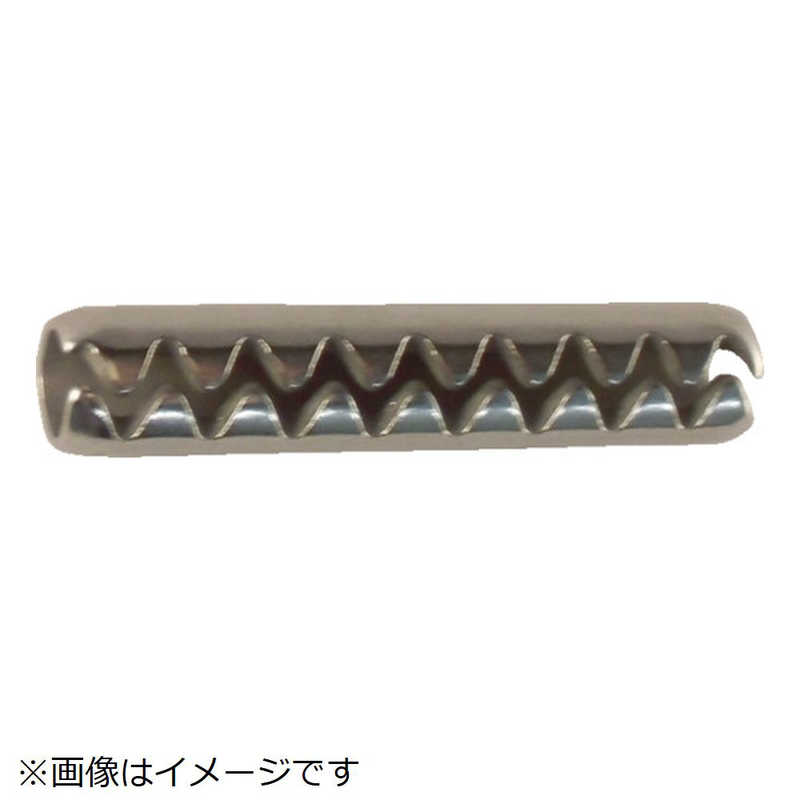 【商品解説】●相平穴精度を必要としない、簡易型ノックピンです。●外に向かって働くばねの力によって内側から固定します。（適用穴は呼び径と同じです）●波形溝でストレート形に比較し製品同士が絡みにくい形状です。●部品の連結、位置決め、ねじの回り止...