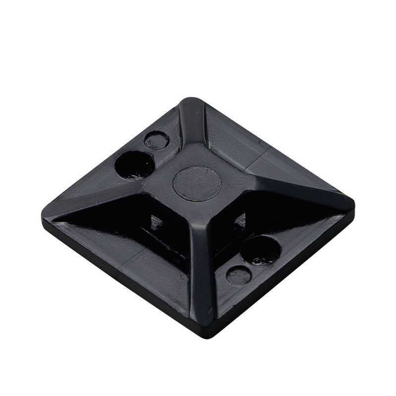 【商品解説】●最大適用バンド幅：3.6mm●サイズ：19X19mm●仕様：接着テープ付、ビス止め可能●材質：66ナイロン●100個入●カラー：ブラック【スペック】●型式：KBB-N20100P(BK)（KBBN20100PBK）●JANコー...