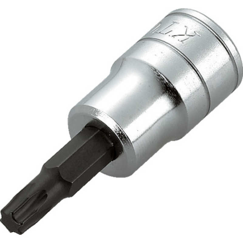 【商品解説】●ビット部は差込式で、交換が可能です。●ショートタイプです。●差込角側は応力の集中を防ぐパワーフィット形状を採用しています。【仕様】差込角（mm）：9．5、全長（mm）：52、対辺寸法（mm）：7．77、呼びNo．：T45、質量...