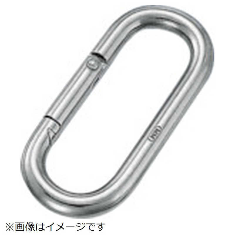 【商品解説】●チェーンの端末金具などに、ワンタッチで付け外しができます。【用途】・ジョイント金具。・一番スタンダードなジョイント金具です。【仕様】使用荷重（kN）：1．18、S（mm）：10、L（mm）：74、D（mm）：8、W（mm）：2...