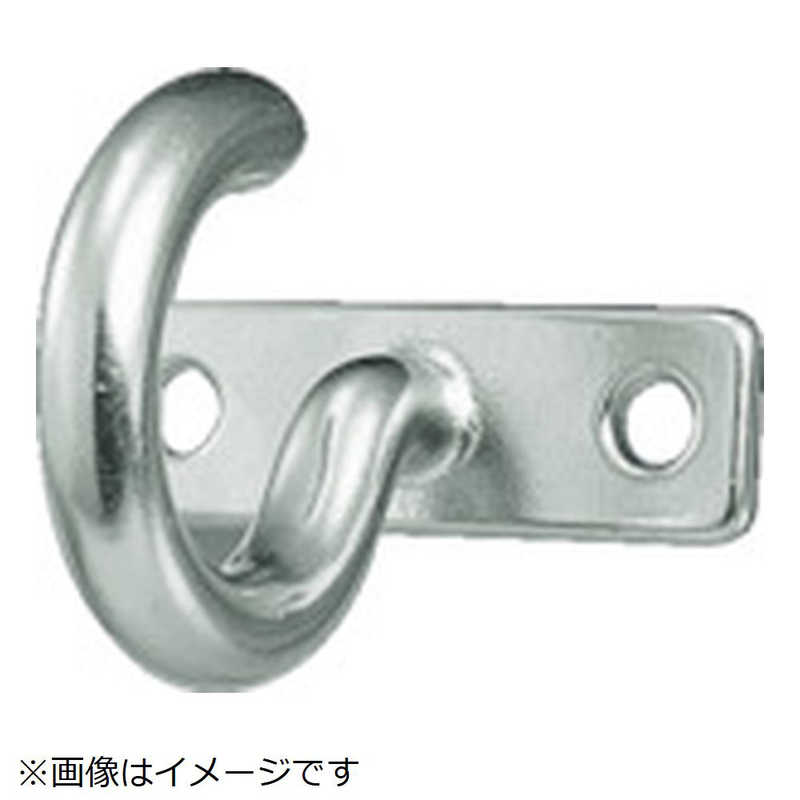 【商品解説】●設置幅の狭い面でも取り付け可能です。●座ぐりなしタイプなので、ナベ頭などのねじをご使用ください。【用途】●壁面・床面・柱などに設置し、チェーン・ワイヤ・ロープの端末金具として。【仕様】●吊下荷重（N／kgf）：490／50●P...