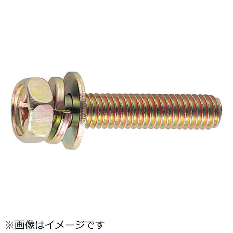 【商品解説】●ワッシャー、スプリングワッシャーをセットする手間が省けます。【仕様】寸法（mm）d×L：M6×35、質量（g）：287．77強度区分：4．8、スプリング、丸ワッシャー（P−3タイプ）付、JIS　B1111規格品【材質／仕上】●...