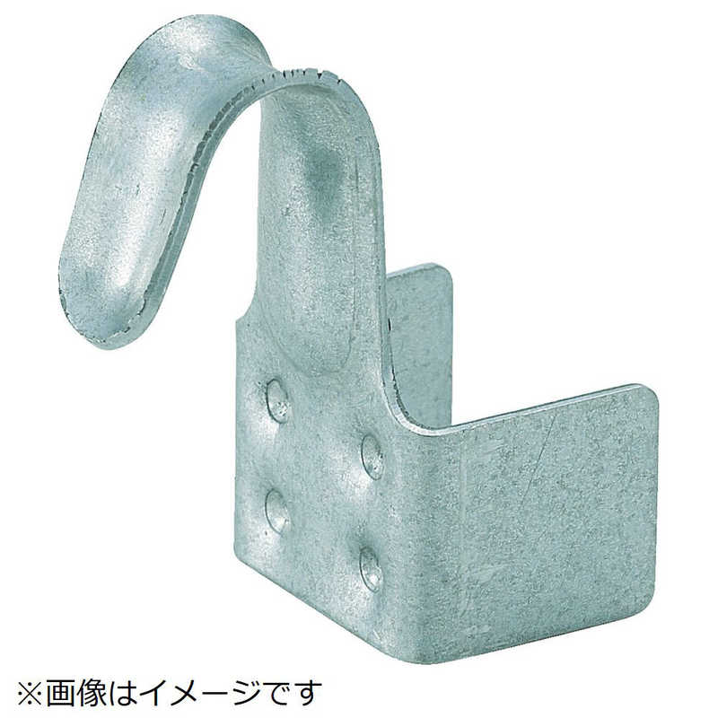 【商品解説】●ゴムロープ用金具です。●差し込みハンマー等で叩き、ゴムロープの端に固定・設置するタイプです。【仕様】品名：フック30mm用、質量（g）：96．5【材質／仕上】●スチール●表面処理：溶融亜鉛メッキ仕上げ【スペック】●型式：TGR...