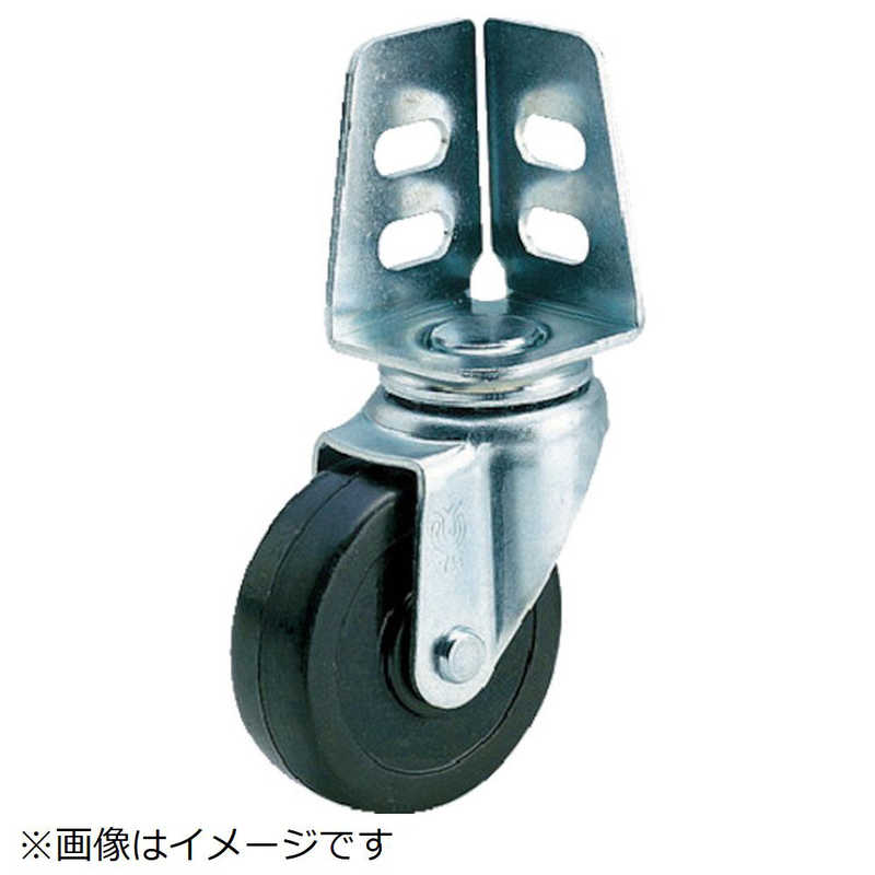 【商品解説】●アングルへの取り付けが簡単にできます。【用途】・アングルタイプ・自在式・アングル式の棚や軽荷重機器運搬に。【仕様】許容荷重（kgf）：51、車輪径D（mm）：65、車輪幅（mm）：25、取付高H（mm）：88、許容荷重（daN...