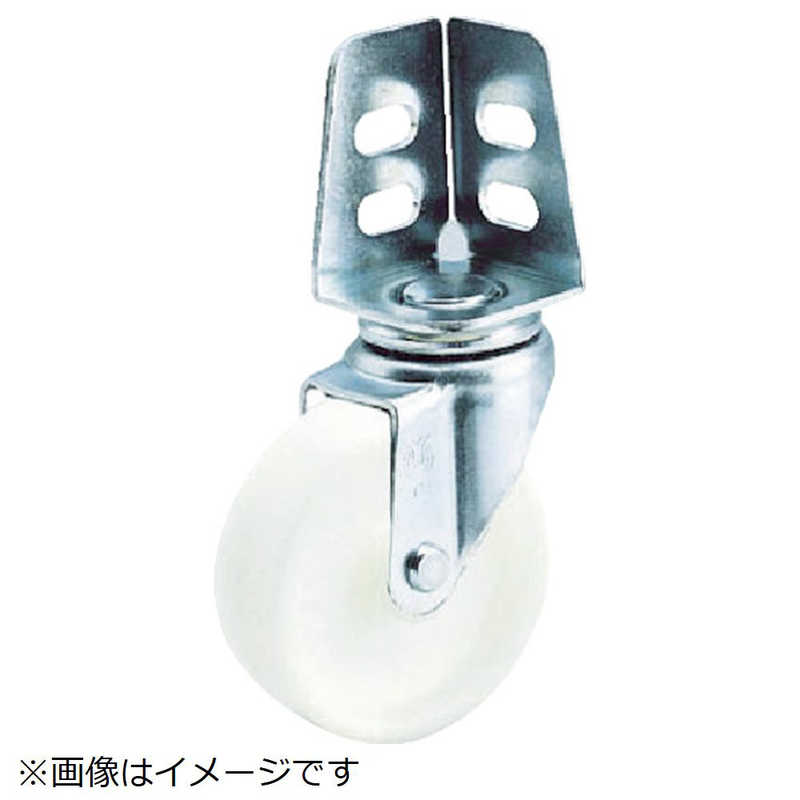 【商品解説】●アングルへの取り付けが簡単にできます。【用途】・アングルタイプ・自在式・アングル式の棚や軽荷重機器運搬に。【仕様】許容荷重（kgf）：40．8、車輪径D（mm）：50、車輪幅（mm）：21、取付高H（mm）：65、許容荷重（d...