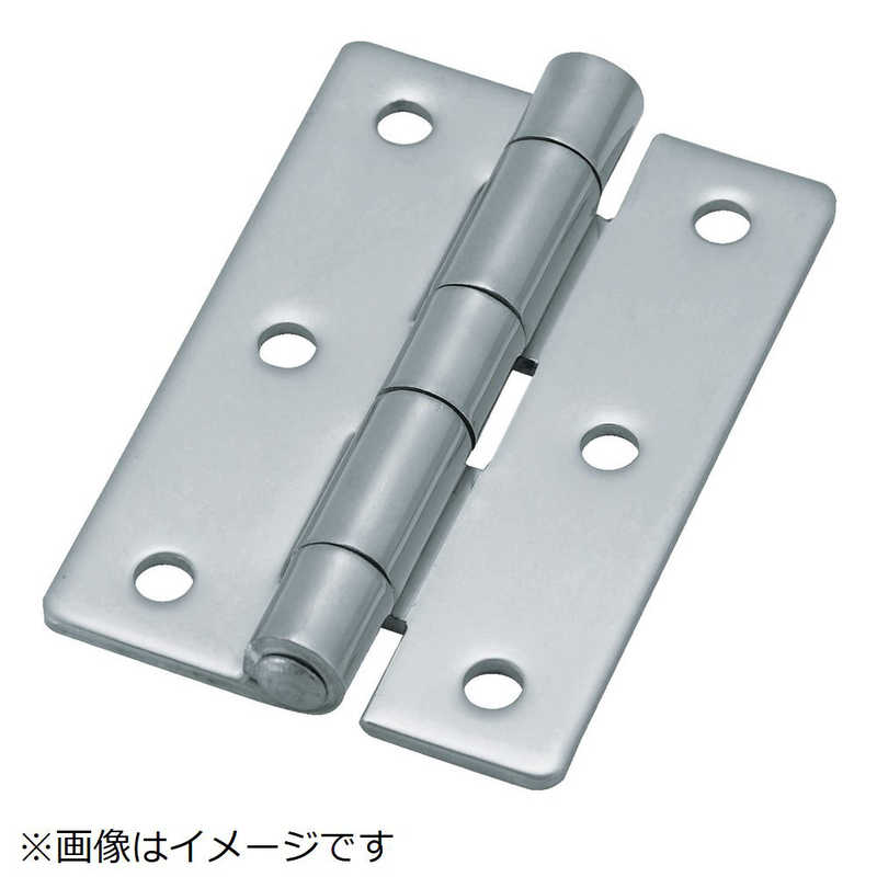 【商品解説】【仕様】全長（mm）：75、幅（mm）：50、厚み（mm）：2．0、ねじ穴数：6、穴径（mm）：5．3、耐荷重（kg）2個使用時：15、D2（mm）：8．8、質量（g）：74表面処理：鏡面バフ研磨仕上げ、取付方法：木ねじ（別売）...