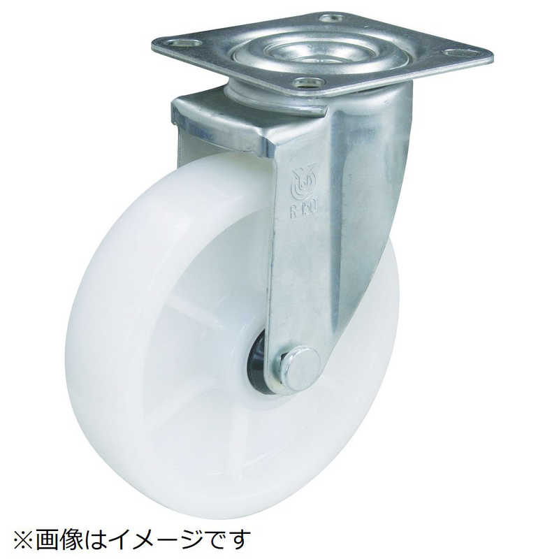 【商品解説】●走行性、耐荷重性を備えた標準的な軽・中量荷重用キャスターです。●運搬台車やロールボックスパレット、その他一般作業用に数多く使用されている標準寸法のキャスターです。【仕様】許容荷重（kgf）：71．4、車輪径D（mm）：65、車...