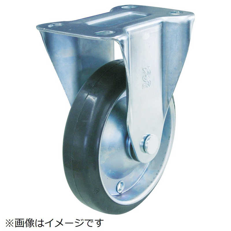 【商品解説】●走行性、耐荷重性を備えた標準的な軽・中量荷重用キャスターです。運搬台車やロールボックスパレット、その他一般作業用に数多く使用されている標準寸法のキャスターです。【仕様】許容荷重（kgf）：153、車輪径D（mm）：125、車輪...