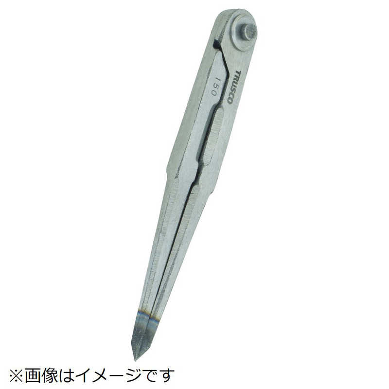 【商品解説】●線を分割または等分するのに用います。●ケガキ作業用です。【仕様】全長（mm）：150、コンパスの円直径（mm）：230、質量（kg）：0．135硬度：HV446〜513【材質／仕上】●本体：機械構造用炭素鋼（S55C）【スペッ...