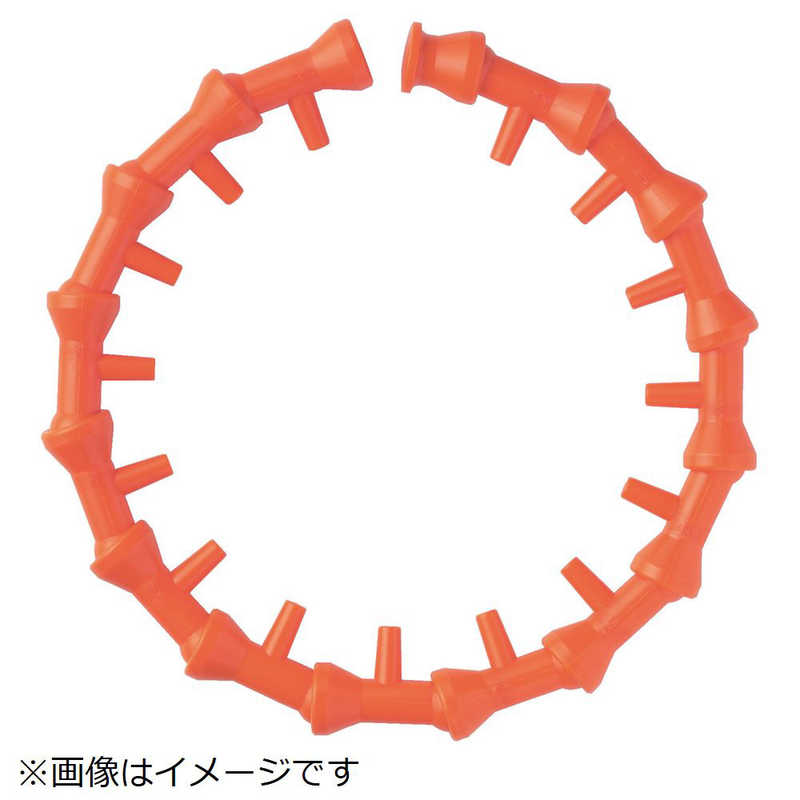 【商品解説】●円の中心に向かって15個のノズルからクーラントを供給します。●材質はポリアセタール樹脂を使用しており、機械的強度、耐疲労性、寸法安定性、耐油、耐薬品性に優れています。●また、使用温度域も−30℃〜＋80℃と広いのが特長です。【...