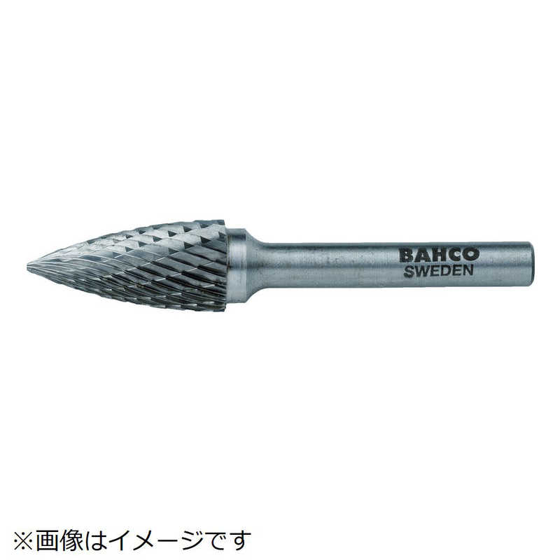 【商品解説】●硬度HRC67までの材料の切削が可能です。●ヘッド部硬度はおよそ1500HVです。【用途】・ルーターを使用した材料の切削加工。【仕様】形状：トンガリ（シングルカット）、刃径（mm）：3、刃長（mm）：13、軸径（mm）：3、軸...