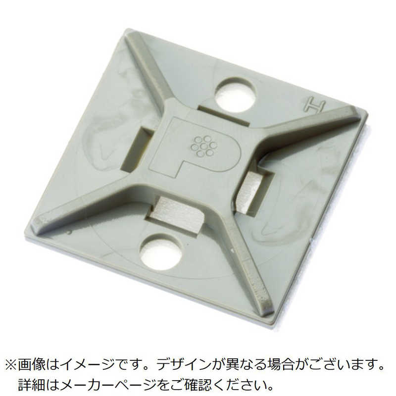 【商品解説】●束線を結束バンドを利用して効率よく固定できます。●粘着テープ付なので、台紙からはがすだけで簡単に取り付け可能です。【用途】・制御盤や配電盤での電線の配線、固定。【仕様】色：テレホングレー、使用結束バンド幅（mm）：2．3〜4．...