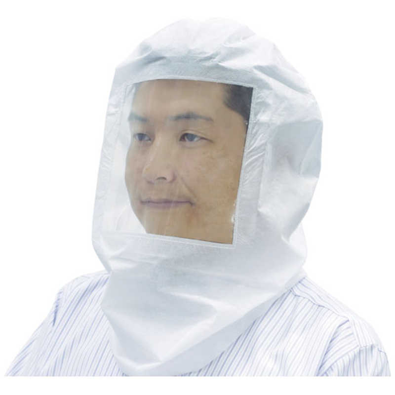 【商品解説】●前面には防曇フィルムを使用しており、曇りにくくなっております。●頭巾内側についてるゴム紐にて頭に固定する事ができます。●頭から被る事ができますので、軽度の粉塵等を防ぐ事ができます。●塗装、建築現場。【スペック】●型式：TDH-...