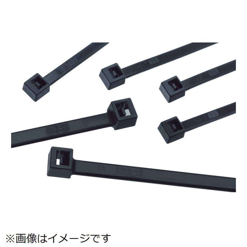 【商品解説】●主に屋外での結束に適した高品質ケーブルタイです。【用途】・電線ケーブルの固定や結束に。【仕様】色：黒、幅（mm）：4．5、長さ（mm）：360、厚み（mm）：1．46、最大結束径（mm）：101、引張強度（N）：280、REA...