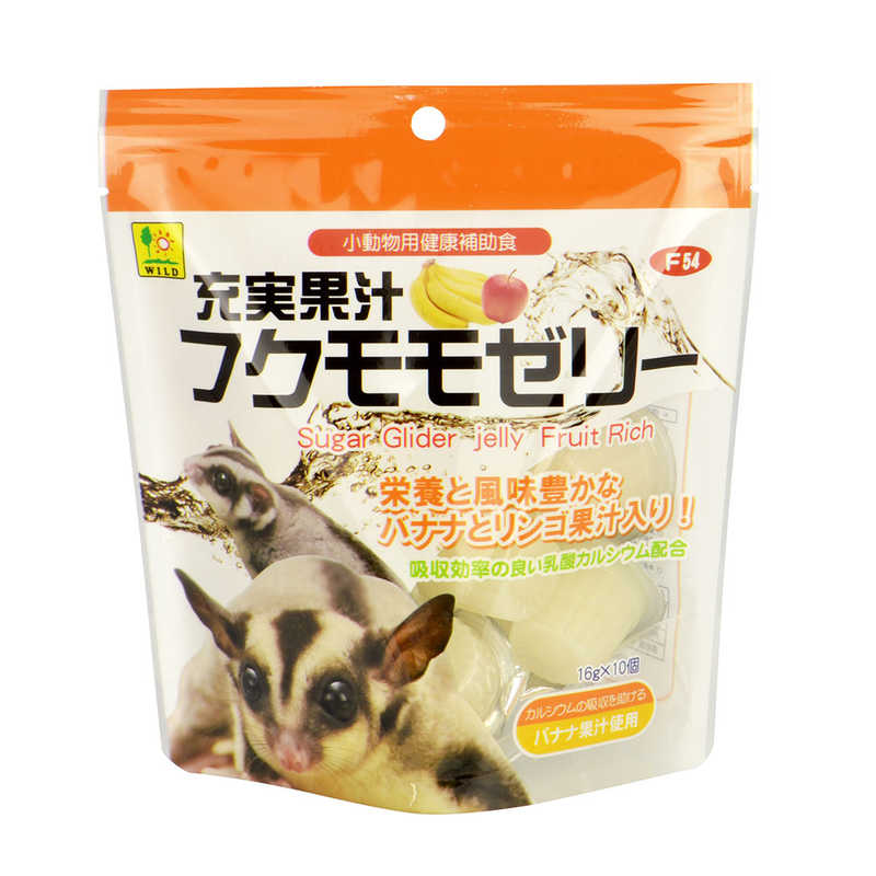 【商品解説】・栄養豊富なバナナとリンゴ果汁に、乳酸カルシウムを配合。・バナナに含まれるマグネシウムは、カルシウムの吸収を助ける働きを持っています。フルーツを好むフクロモモンガの栄養補給を考えて成分を調整したゼリーです。【スペック】●型式：（...
