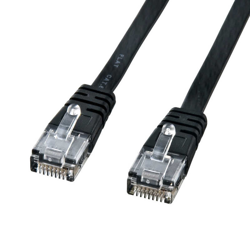 【商品解説】厚さ1.4mm超フラットタイプで、ギガイーサネット完全対応のカテゴリ6フラットクロスケーブル。【スペック】●型式：KB-FL6-07BKN（KBFL607BKN）●JANコード：4969887567494ケーブル長さ：7mコネク...