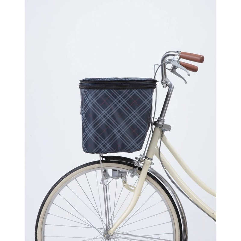 【商品解説】2段式収納で、荷物が無いときはスッキリ。多い時はタップリ収納。前後開きファスナー式で、前後どちらからでも開閉可能。背面ゴム入りで小さなカゴにもフィットします。●サイズ：幅410x長さ335x高さ310〜490mm【スペック】●型...