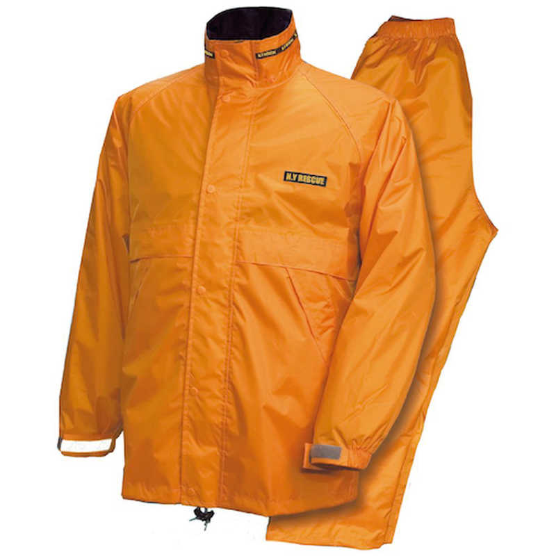 【商品解説】●高耐水圧の軽量レインウェア【用途】・雨の日の屋外での作業、通勤、通学、アウトドアや釣りにも。【仕様】・色： オレンジ・サイズ： 3L・身長(cm)： 180〜190・胸囲(cm)： 112〜120・ウエスト(cm)： 100〜...