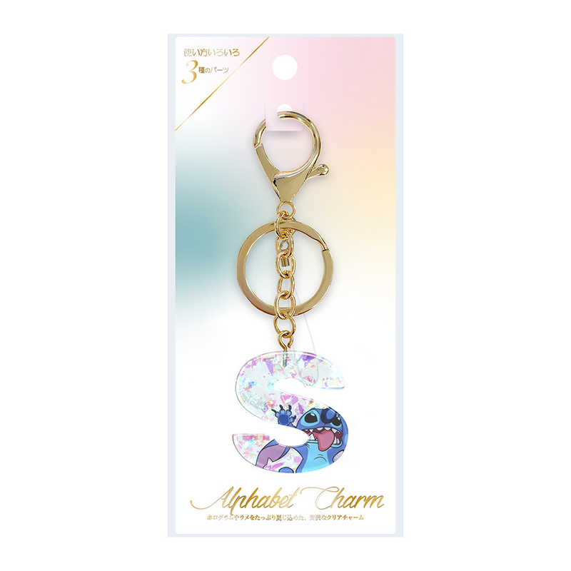【商品解説】ディズニーキャラクターデザインのホログラムやラメをたっぷり閉じ込めた、贅沢なアルファベット クリアチャームです。鞄や小物のオリジナリティを出す為のバックチャーム・鍵の紛失防止のキーリング・スマートフォンの落下防止のストラップとい...