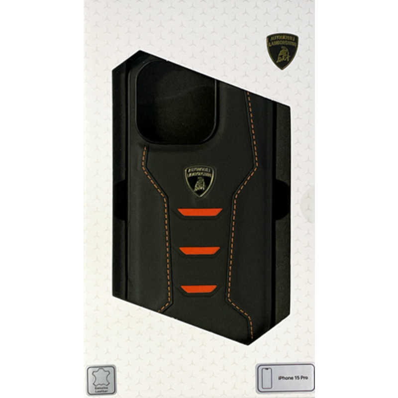 【商品解説】LAMBORGHINIライセンスケースiPhone15 Pro用 本革 背面ケース【スペック】●型式：LBTPUPCIP15PHUD16OE（LBTPUPCIP15PHUD16OE）●JANコード：4526397121136素材...