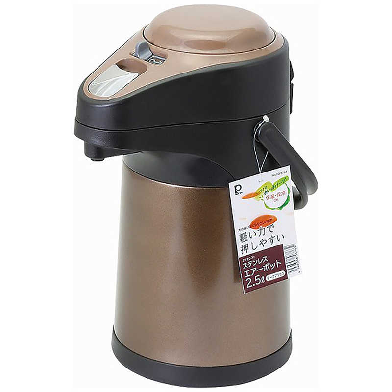 【商品解説】いつでも飲み頃をキープ！電気を使わず長時間温度を持続します。保温力、保冷力抜群のエアーポットで手軽にエコ生活。手のひら全体で押せるアップ形状です。簡単に外せる着脱式上蓋ぶた・広口タイプでお手入れも簡単。保温・保冷OKで熱いお茶か...