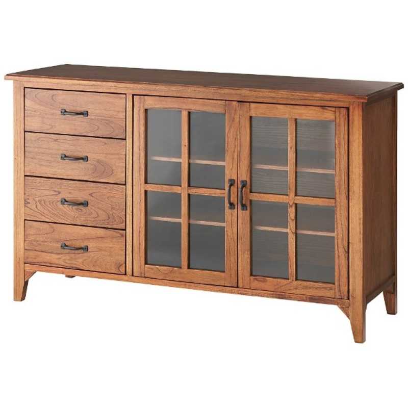 【商品解説】●サイズ(cm)：W 120 × D 40 × H 75●幅(cm)：120●奥行き(cm)：40●高さ(cm)：75●素材：天然木(ミンディ) ラッカー塗装 3mm強化ガラス【スペック】●型式：（PM308）●JANコード：4...